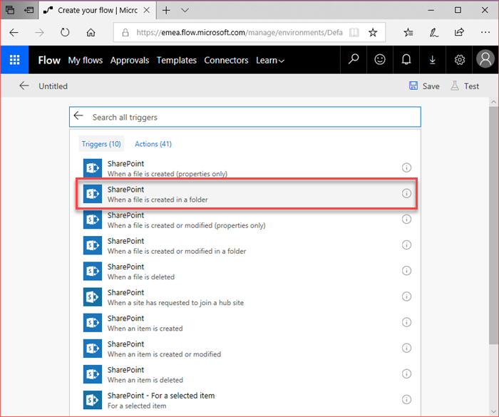 Using on-premises data gateway with SharePoint 2019 and Microsoft Flow