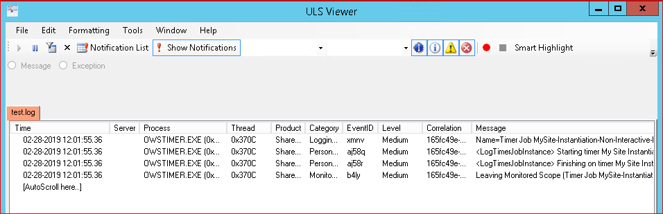 Another way to get the correlation ID information on-premises
